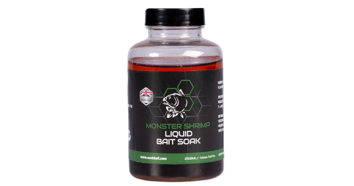 Nash Dip Liquid Bait Soak Monster Shrimp 250 ml