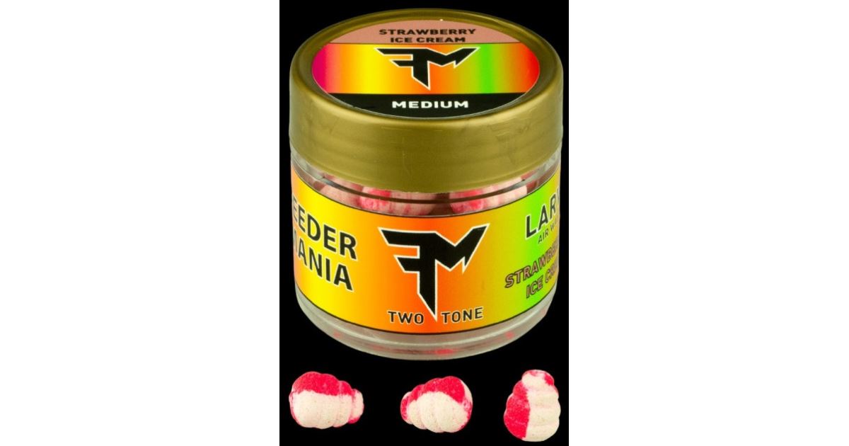 Feedermania TwoTone Larva Air Wafters Medium 16 g - Strawberry Ice Cream