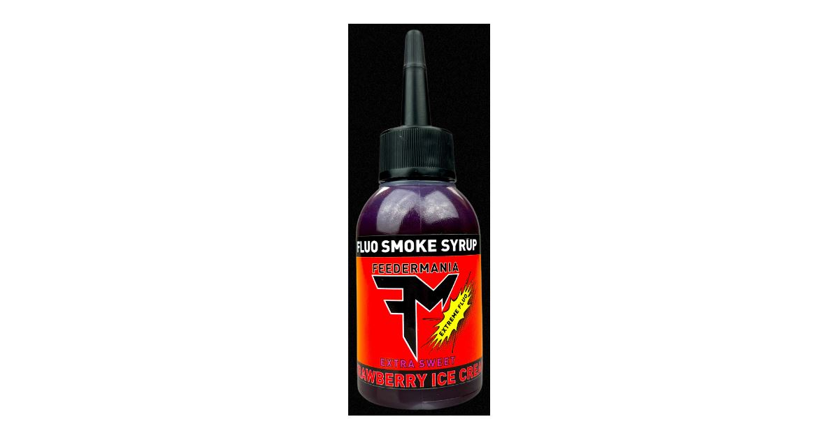 Feedermania Extreme Fluo Smoke Syrup 75 ml - Strawberry Ice Cream