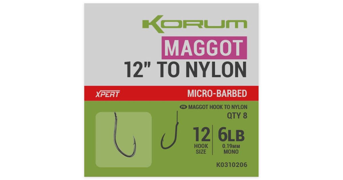 Korum Návazce Xpert Maggot Barbed To Nylon 30 cm