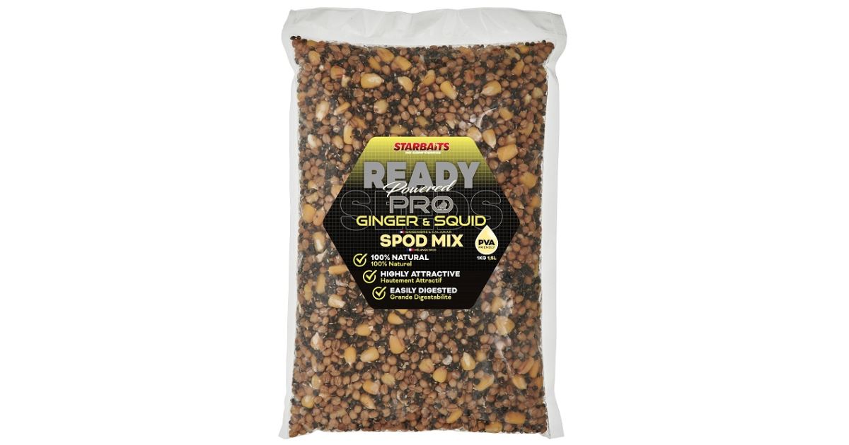 Starbaits Směs Spod Mix Ready Seeds Pro Ginger Squid