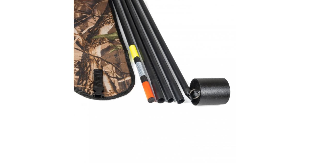 Mikbaits Tyčová Bójka Zasouvací Spoje Combo 5 m + Pouzdro a Závaží