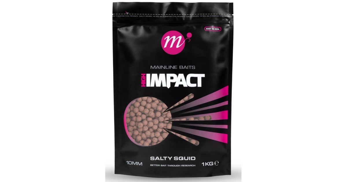 Mainline Boilie Hi Impact Salty Squid 1 kg