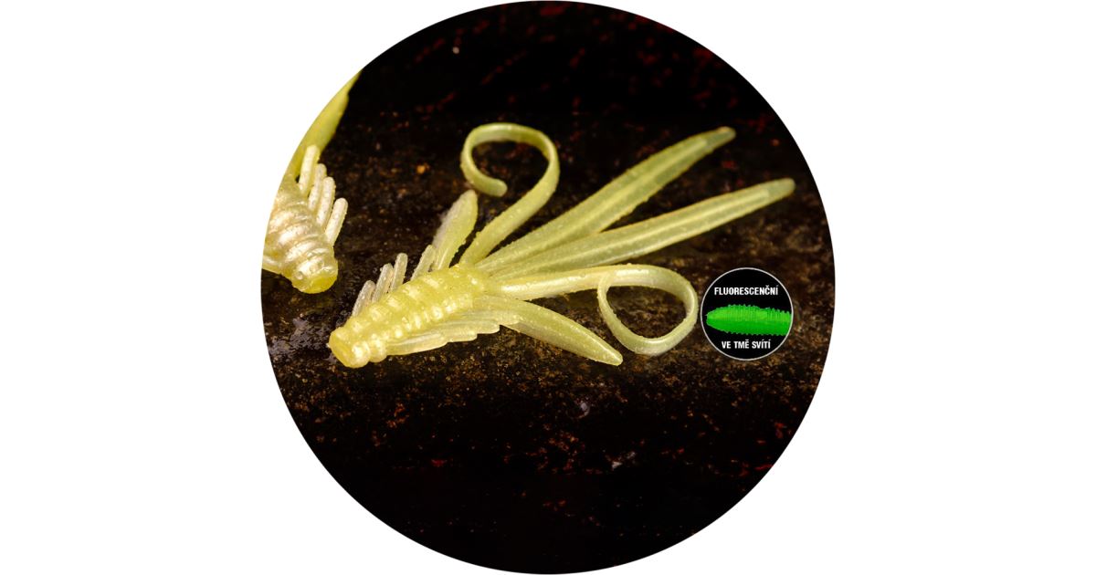 RedBass Gumová Nástraha Nymfa Lemon UV - XL 130 mm