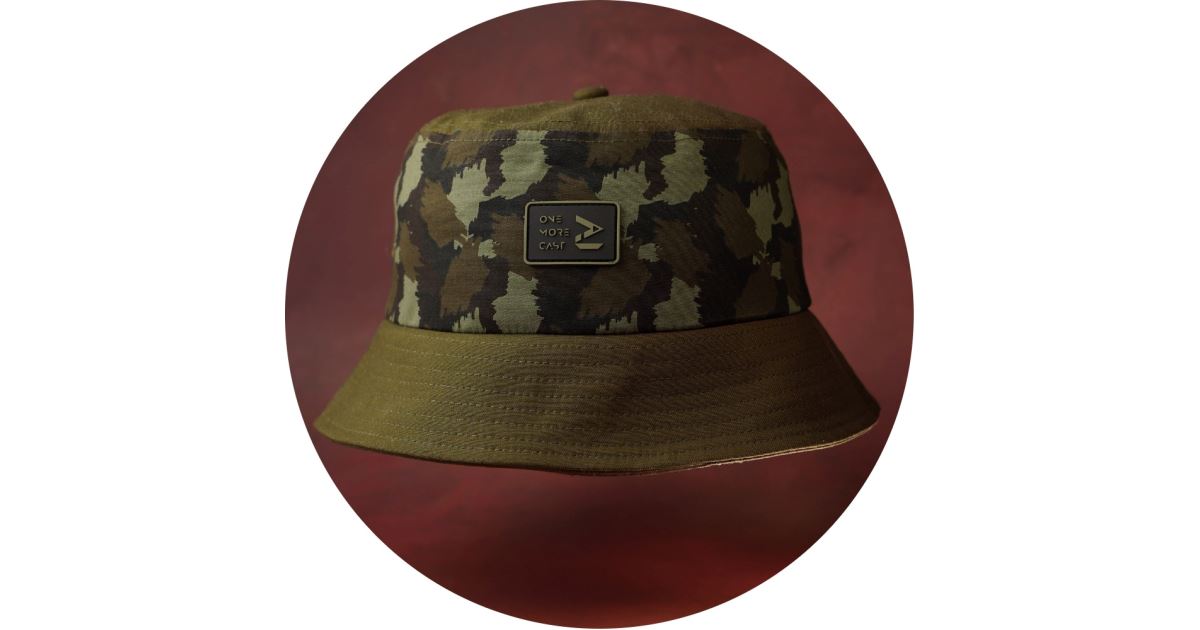One More Cast Klobouk Splash Leaf Bucket Hat - 58 cm