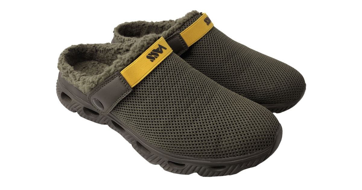 Vass Boty Easy-Bac Fishing Trainer Fur Lined Edition Khaki Green - 41