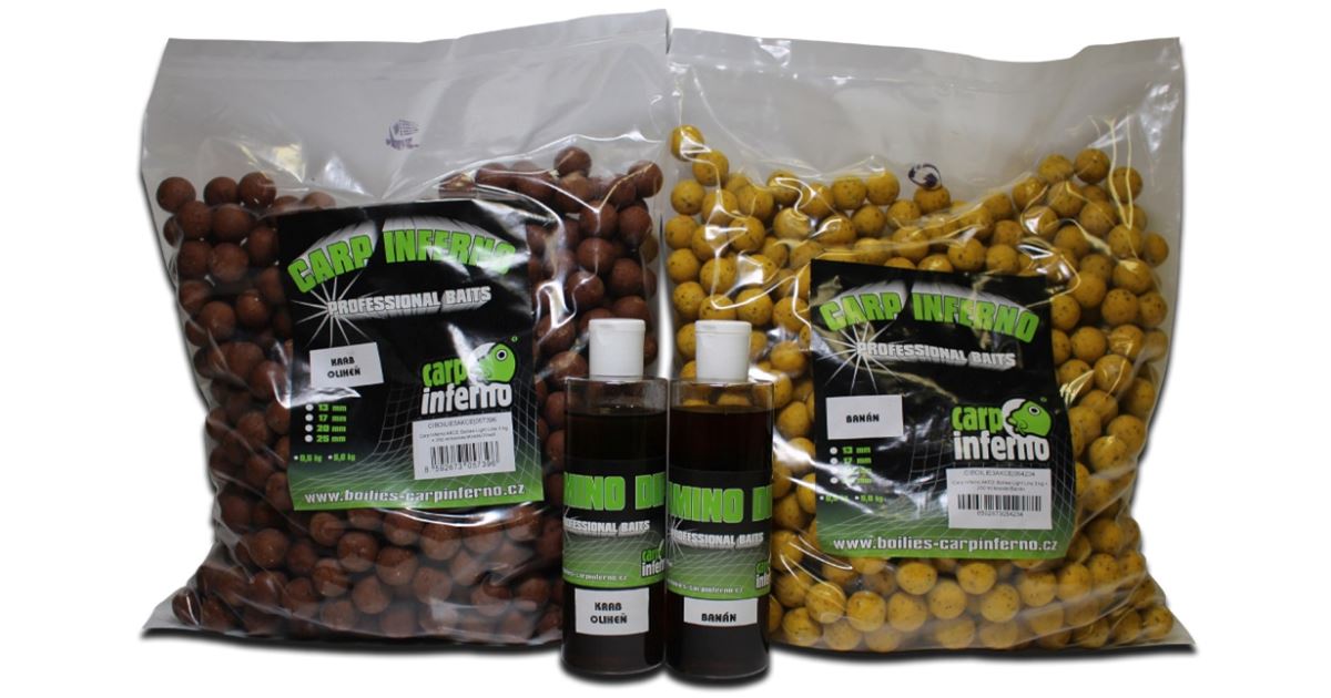 Carp Inferno Boilies Light Line 3 kg + 250 ml Booster - Krab Oliheň