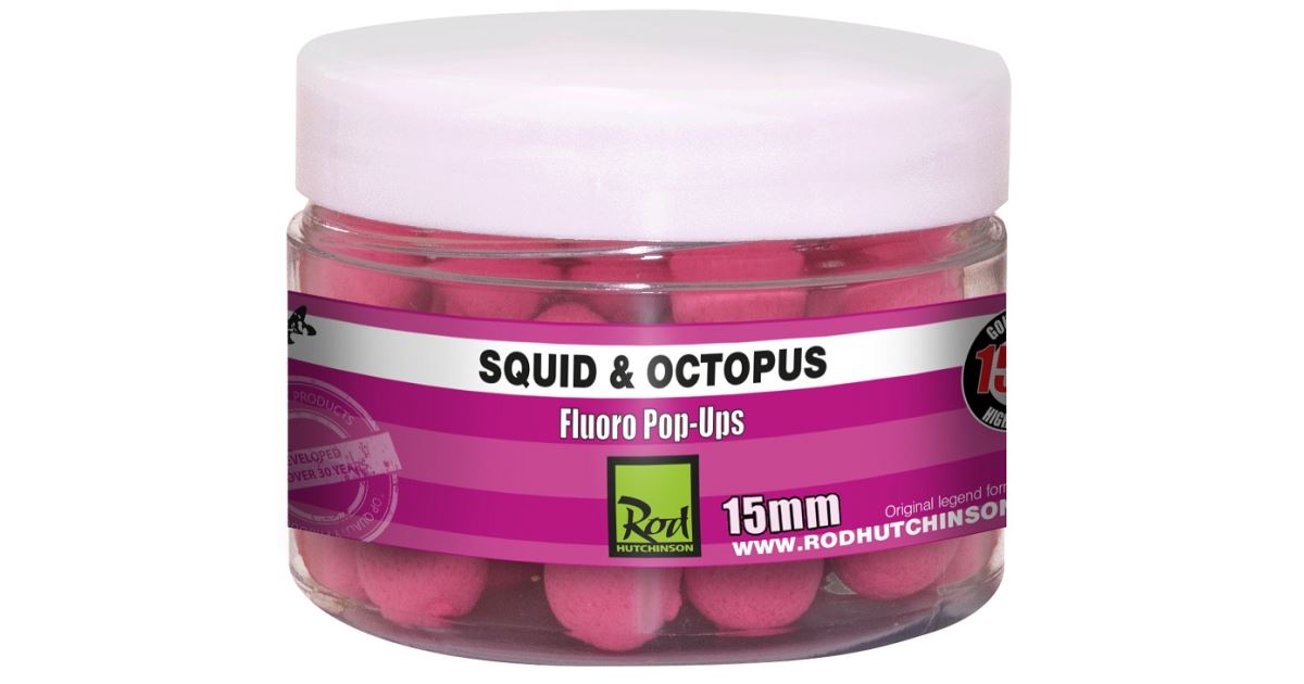 Rod Hutchinson Pop-Up Squid Octopus With Amino Blend Swan Mussell-15 mm