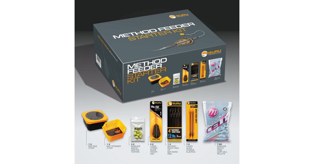Guru Tackle Sada Method Feeder Starter Kit 10 ks