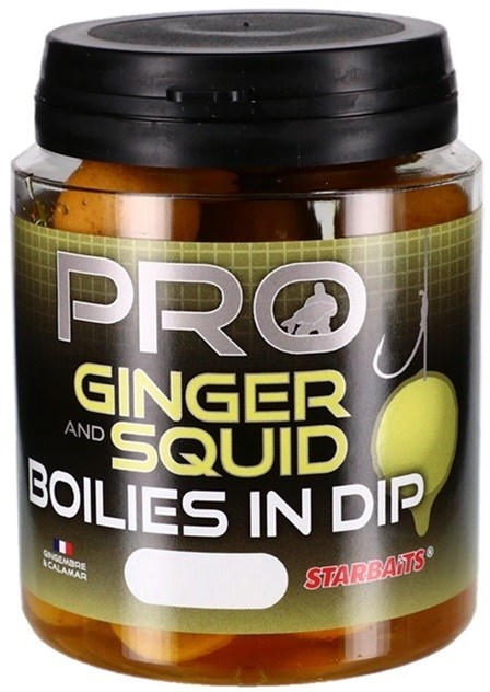 Starbaits Boilies In Dip Probiotic Ginger Squid 150 g