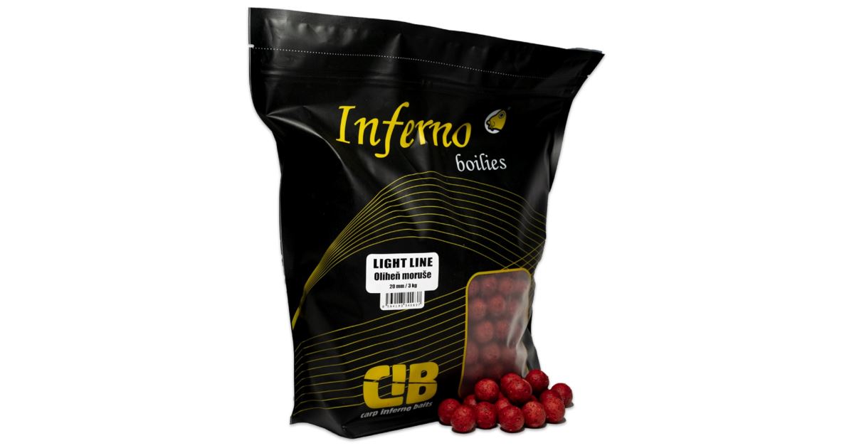 Carp Inferno Boilies Light Line 3 kg 20 mm - Oliheň Moruše