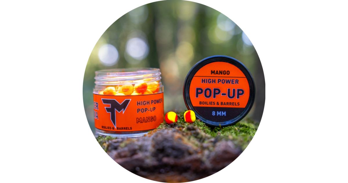 Feedermania Plovoucí Nástrahy High Power Pop-Up Boilies & Barrels 8 mm