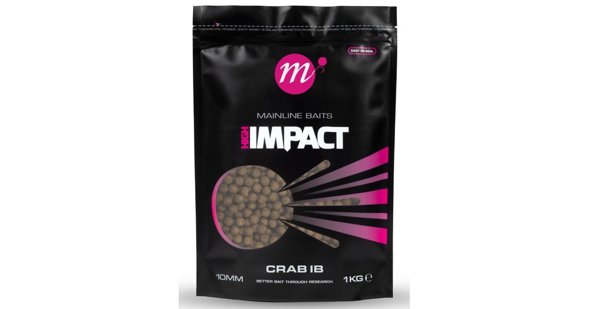Mainline Boilie Hi Impact Crab IB 1 kg - 15 mm
